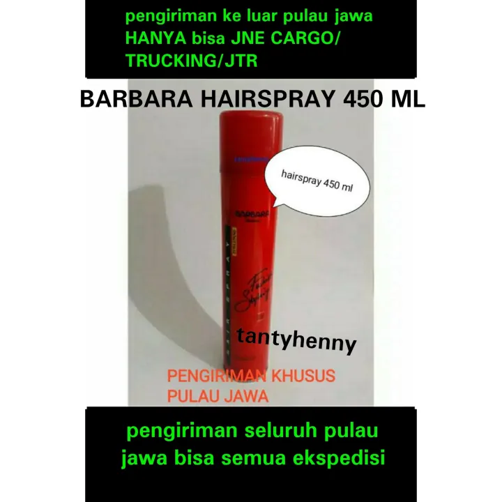Barbara hairspray rambut fashion merah 450 ml | Lazada Indonesia