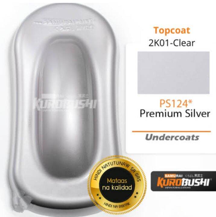 SAMURAI SPRAY PAINT PREMIUM SILVER PS124* ( STANDARD COLORS) 400ML ...