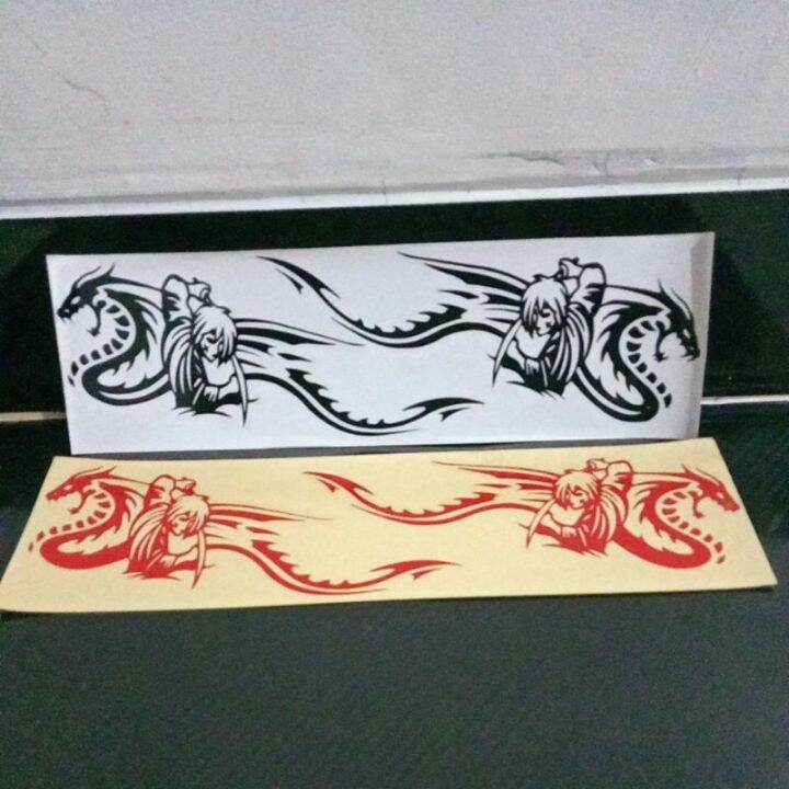 STIKER MOTOR/MOBIL STICKER CUTTING SAMURAI NAGA | Lazada Indonesia