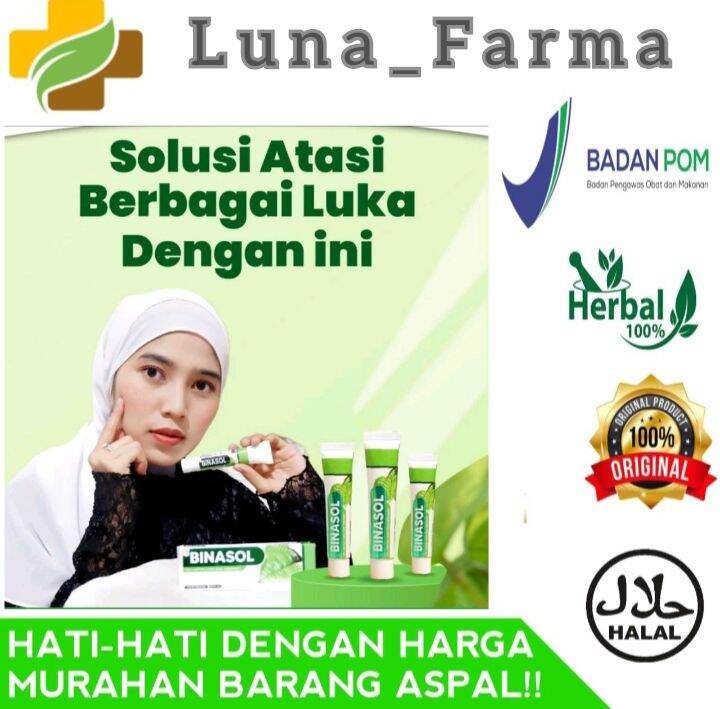 Binasol Gel Obat Luka Diabetes Luka Pasca Operasi Luka Bakar Luka Gores ...