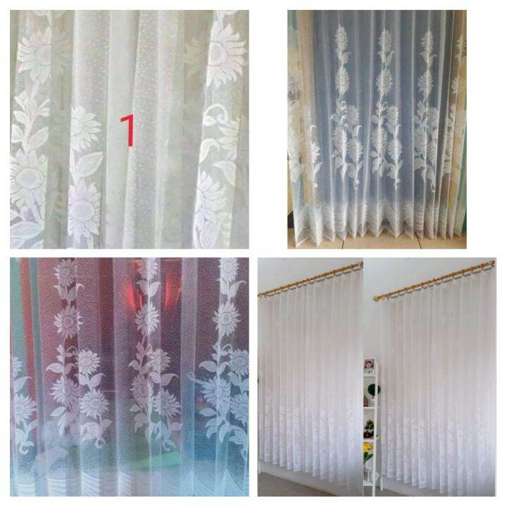 Gorden Putih Transparan 2 Meter|Gorden Jendela|Gorden Putih|Vitrase ...
