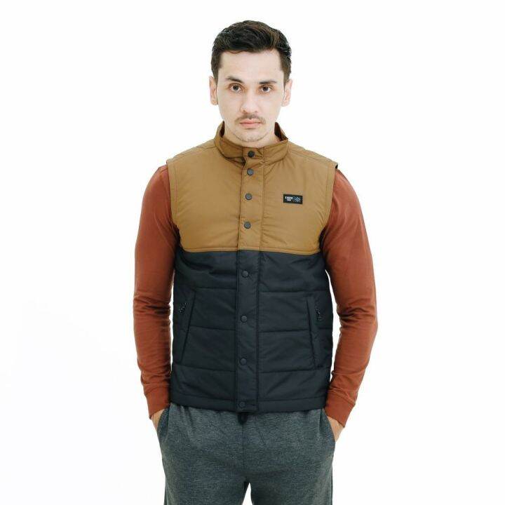 Rompi Eiger Flamino Packable Vest Lightweight - Black Brown | Lazada ...