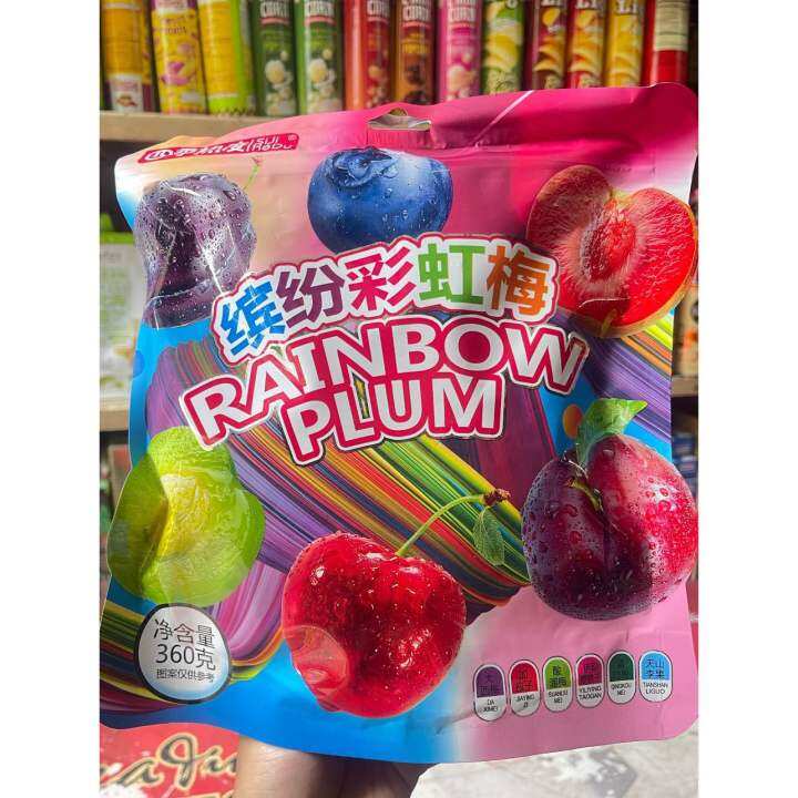 บ๊วยรวมรส Rainbow Plum บ๊วยเชื่อม ลูกพลัมเชื่อม ผลไม้เชื่อม ขนาด 360 ...