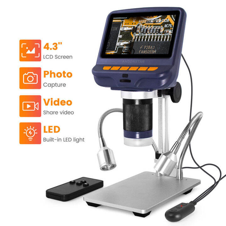 4.3 Inch Display Digital Microscope with USB Cable Connect Computer ...