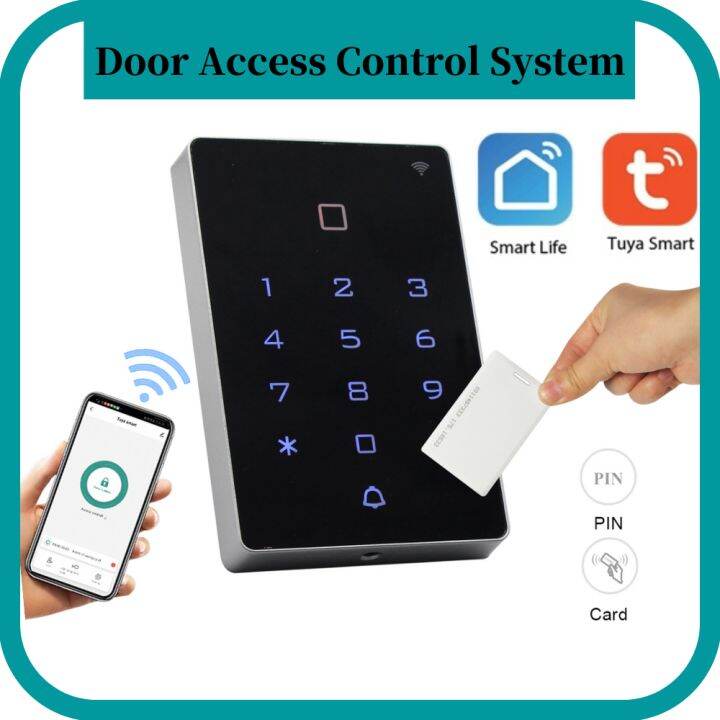 WIFI Tuya SmartLife Door Access Control System Standalone Keypad RFID Card Door Entry Access ...