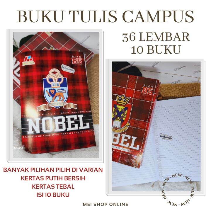 Buku Tulis BOXY CAMPUS 36 Lembar isi 10 Buku | Lazada Indonesia