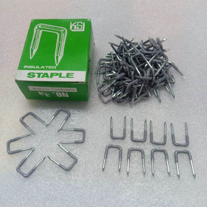 INSULATED STAPLE WIRE 3/4" 100 PCS | Lazada PH
