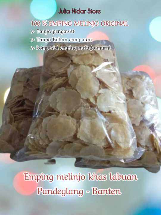 EMPING MELINJO MENTAH 1 KG ORIGINAL KHAS LABUAN PANDEGLANG -BANTEN ...