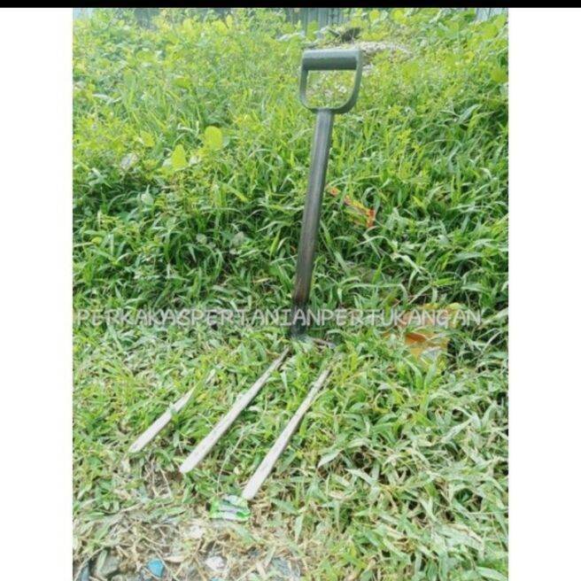 garpu tanah pertanian, lencek garpu pipa, garpu injak tanah , | Lazada ...