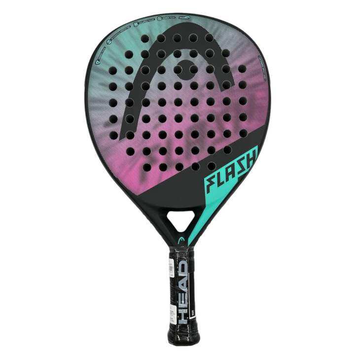 Padel Racket Head Flash 2023 สี ดำ ชมพู มิ้น หนัก 360 กรัม ไม้พาเดล ...