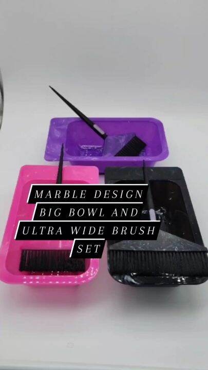 Large Tinting Bowl and Brush Set, Treatment Mixing Bowl with Brush ...
