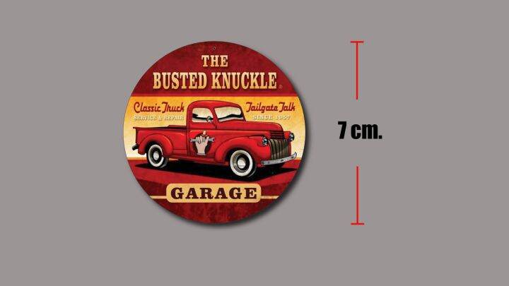 sticker pvc garage สติกเกอร์ วินเทจ งานออฟเซ็ทแท้ กันน้ำ กันแดด ...