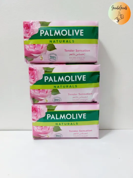 Palmolive Naturals Tender Sensation (Pink) with Milk and Rose Oil 170g ...