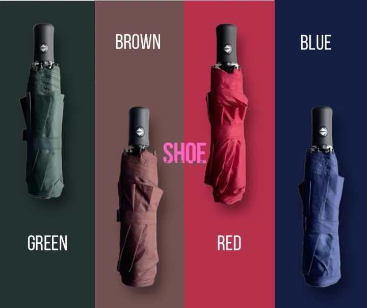 AUTOMATIC FOLDING UMBRELLA - 8 ribs / 2 person / Windproof | Lazada PH