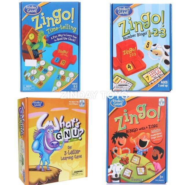 Zingo Game เกมบิงโก ฝึกคำศัพท์ นับเลข ดูเวลา | Lazada.co.th