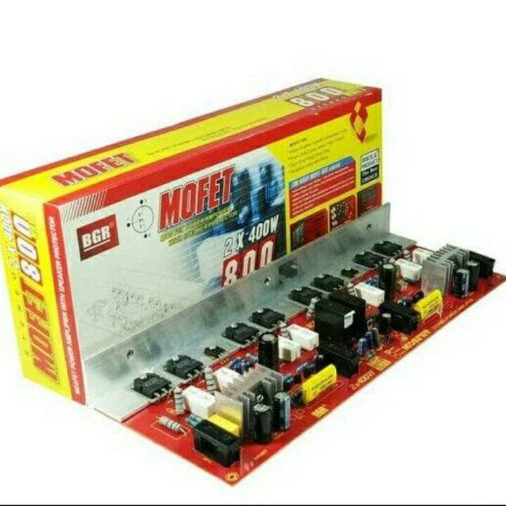 kit power amplifier stereo mofet mosfet 2x400 watt merk bell | Lazada ...