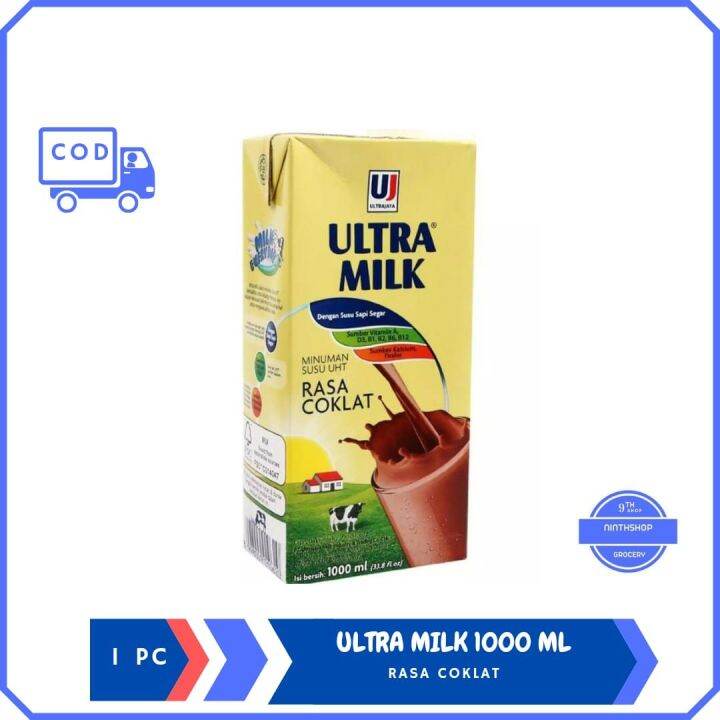 Ultra Milk Choco 1L / Ultra Milk.Coklat 1000 Ml / Susus UHT / Ultra ...