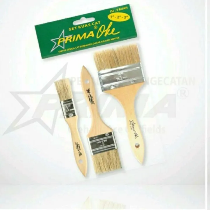 Kuas Cat Set Prima OKE 1 Set Isi 3 Pcs | Lazada Indonesia