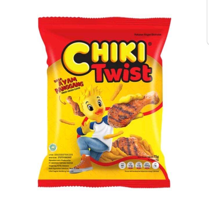 Indofood - Chiki Twist rasa Ayam Panggang - 75 gram | Lazada Indonesia