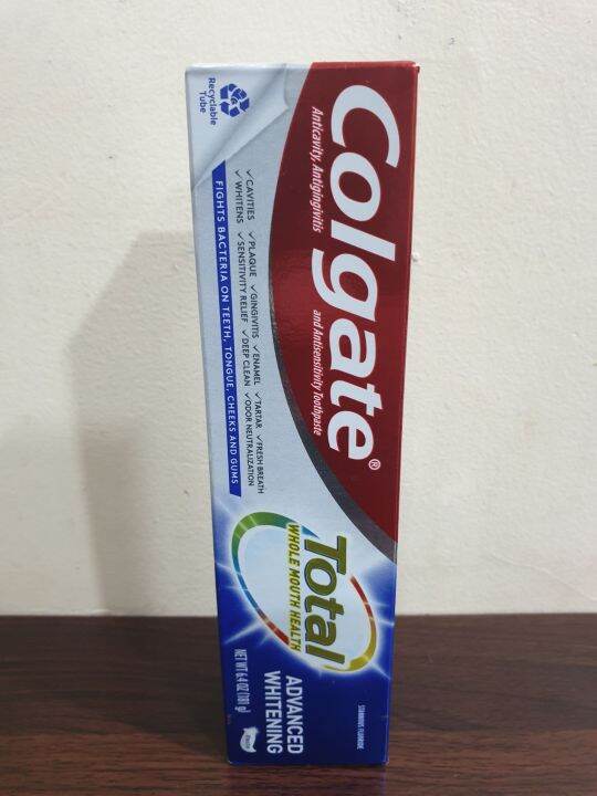 Colgate Total SF Advanced Whitening Toothpaste 181g US | Lazada PH