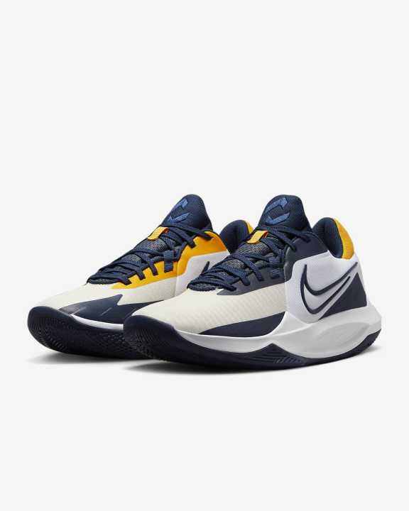 Sepatu Basket Precision 6 White/University Gold/Midnight Navy | Lazada ...