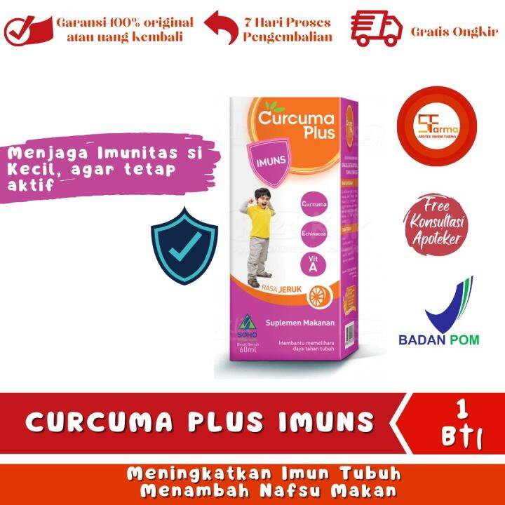 CURCUMA PLUS IMUNS / MULTIVITAMIN ANAK / MENINGKATKAN IMUN ANAK ...