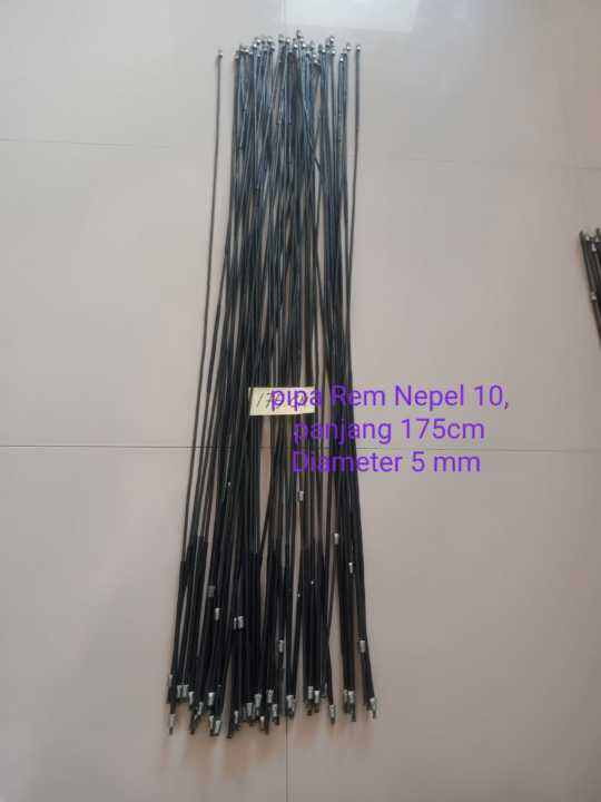 PIPA SELANG REM BESI NEPEL 10 PANJANG 175 cm, DIAMETER 5mm, HARGA 1 PCS ...