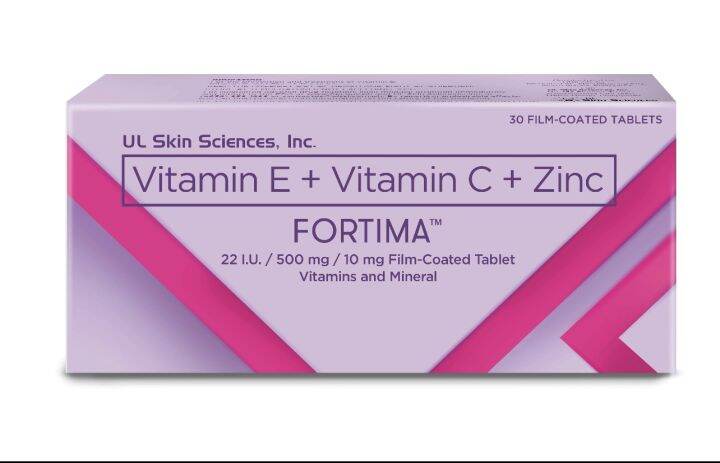 Fortima Vit E, C + Zinc Box of 30s Expiration Date: August 2023 | Lazada PH