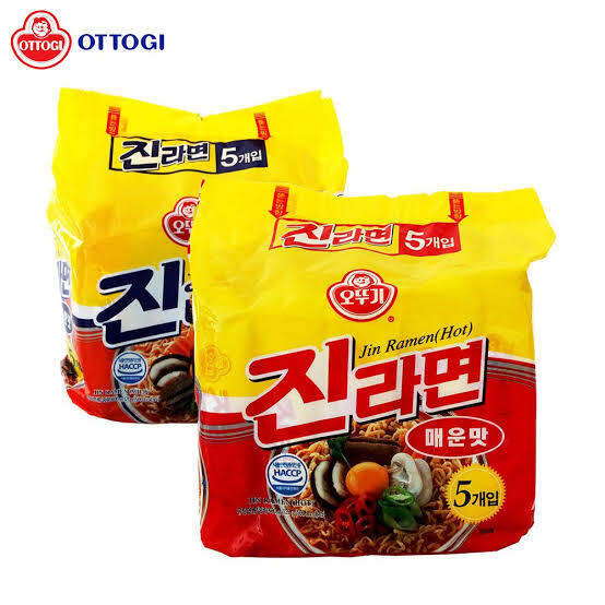 Jin Ramen 600g (Korean Ottogi Jin Ramyun Mild/Spicy 120gx5) | Lazada PH