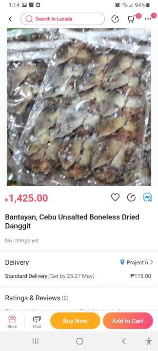 Bantayan Cebu Premium Unsalted Boneless Dried Danggit 250g. | Lazada PH