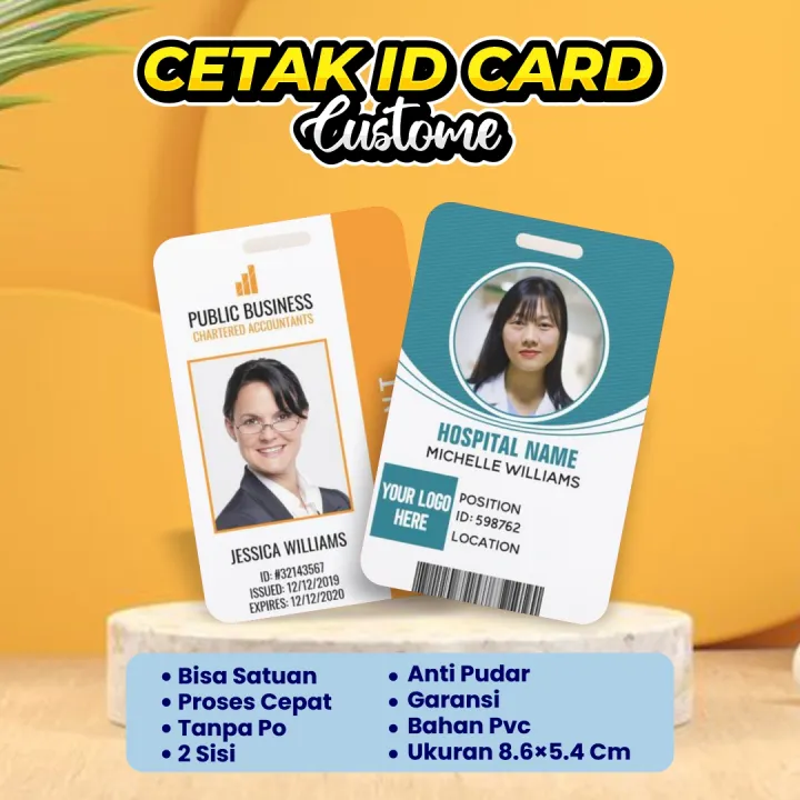 Cetak Id Card Karyawan Termurah Satuan Bisa Custom | Lazada Indonesia