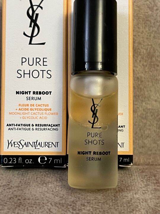 YSL PURE SHOTS Night Reboot Serum 7ml | Lazada.co.th