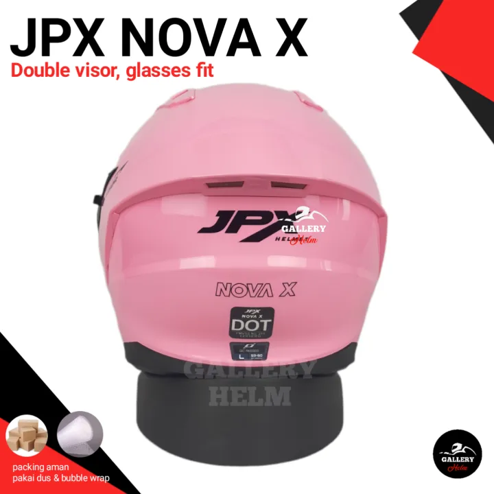 HELM JPX NOVA X PINK CANDY FLOSH | HELM JPX HALF FACE | Lazada Indonesia