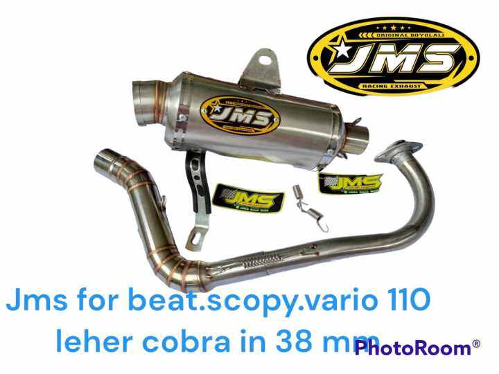 knalpot jms original buat motor beat .scopy .Vario leher road race ...