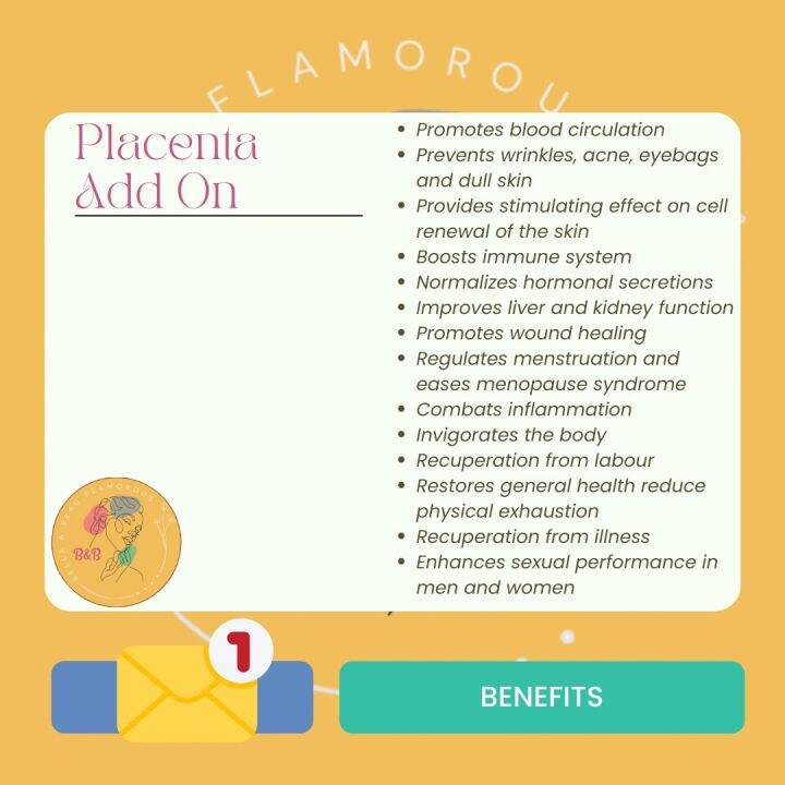 PLACENTA - Add on Only (on top of your Drip Package) | Lazada PH