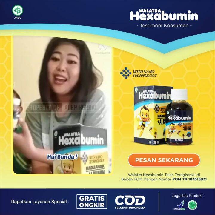 Walatra Hexabumin 100% Asli Untuk Kencerdasan Otak Anak Membantu Tumbuh ...