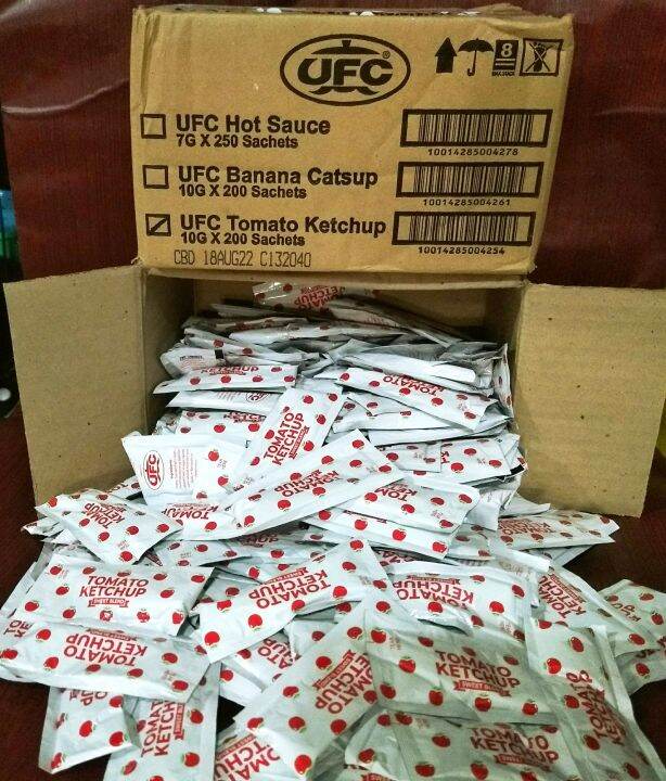 Ketchup Sachets UFC TOMATO Ketchup 10gms x 200pcs -1box | Lazada PH