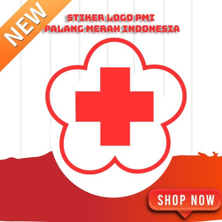 Stiker Logo PMI Stiker Helm Pmi 8x8 Cm | Lazada Indonesia