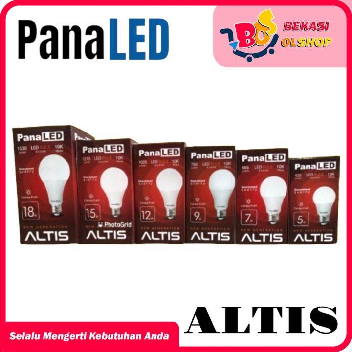 PAKET BUNDLE ISI 10 PCS LAMPU LED PANALED ALTIS 5W/7W/9W/12W/15W/18W | Lazada Indonesia