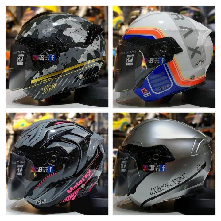 Original Motorax S30 Open Face Helmet | Lazada