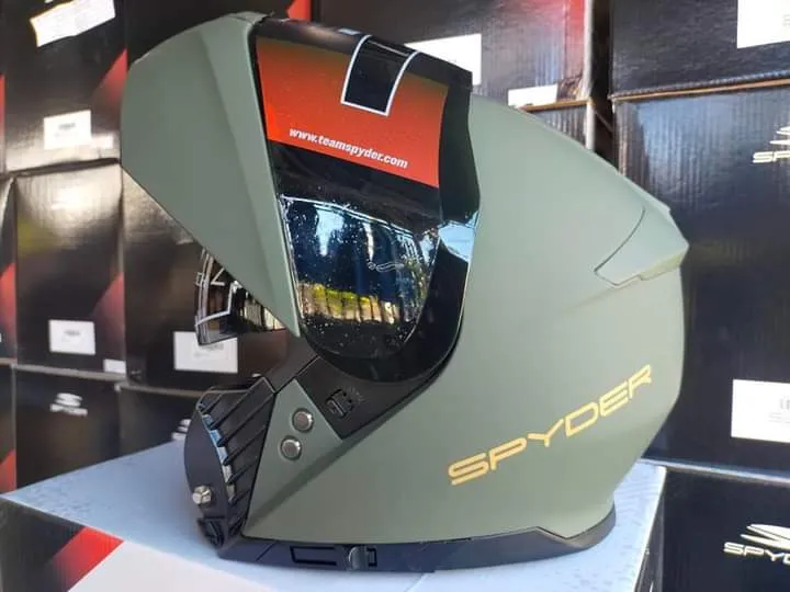 Motorcycle Modular Full Face Helmet Dual Visor Spyder Arrow | Lazada PH