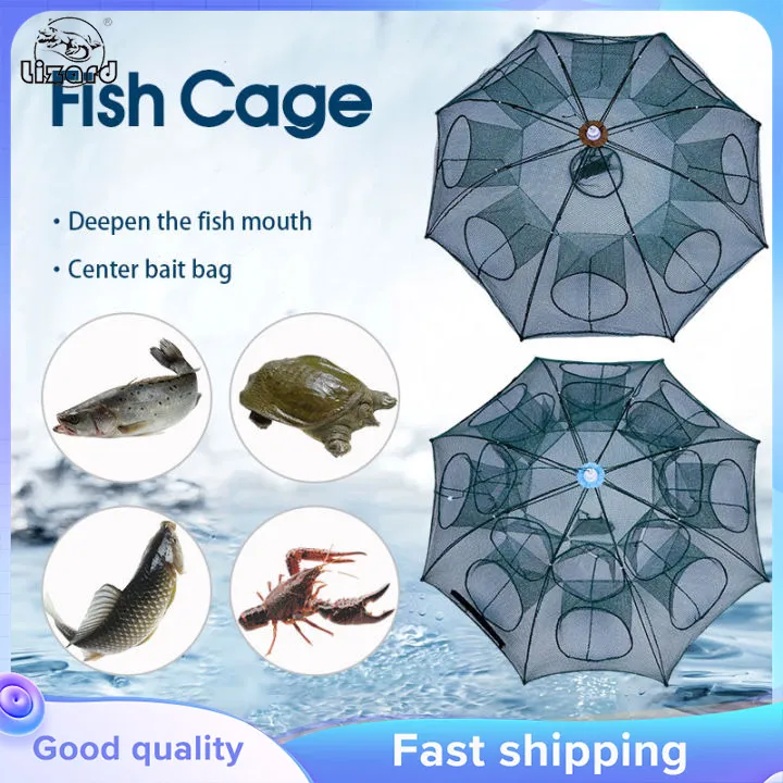 LIZARD [SHIP IN 24H] Shrimp Trap Net Fishing Equipment Fish Nets fish ...