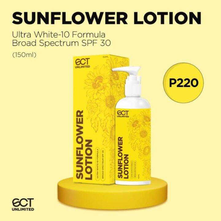 SCT Unlimited Sunflower Lotion Ultra White-10 Formula | Lazada PH