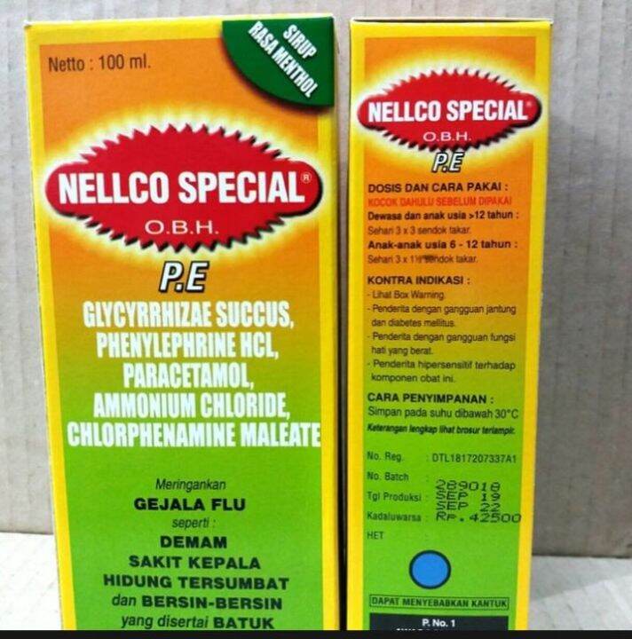 OBH nellco special menthol pe 100ml | Lazada Indonesia