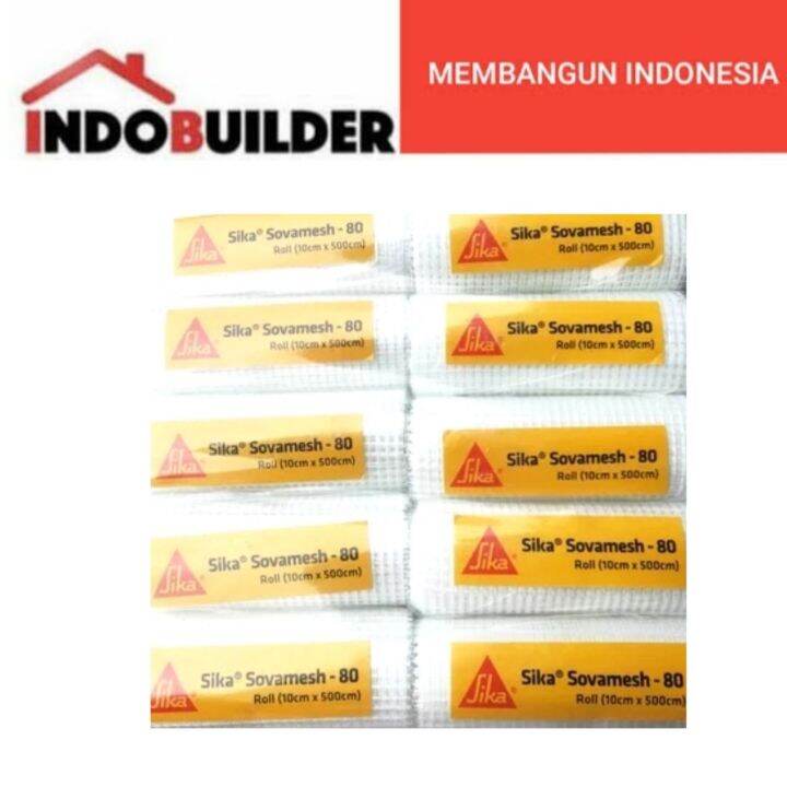 SIKA SOVAMESH80 UKURAN 10 CM X 5 METER PER ROL / SERAT FIBER MESH ...