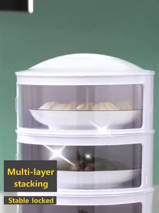 HELDL 5 Layer Household Multi-layer Food Storage Box Anti-flies ...