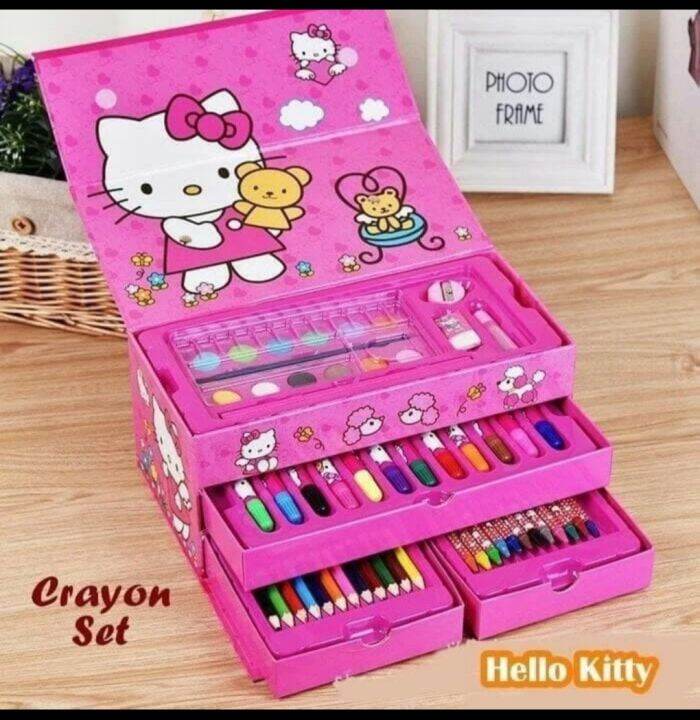 Crayon Set 54 Pcs Art Set Alat Mewarnai Anak Krayon Gambar Edukasi ...