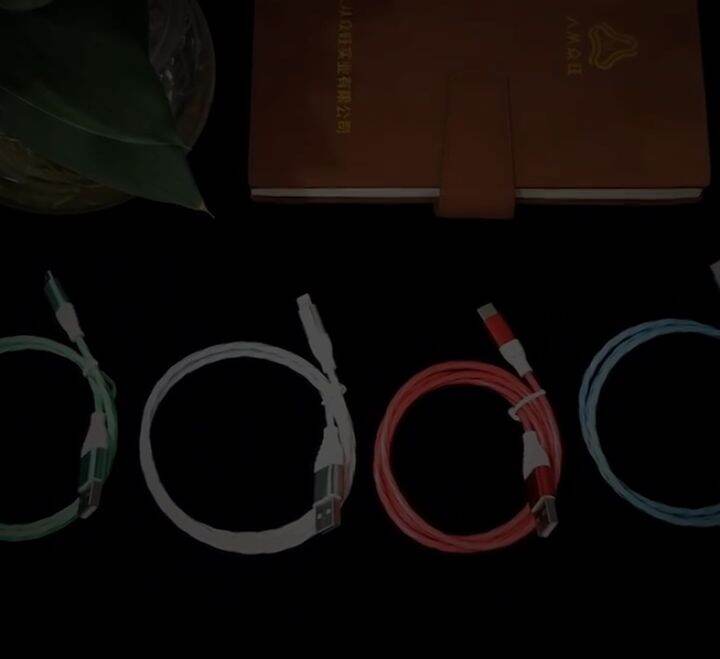 LED luminous cable colorful streamer data cable suitable for Type-C ...
