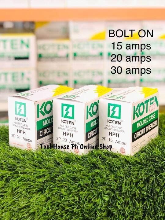 100% Original Koten Molded Case Circuit Breaker Bolt-on HPH 2P 15A, 20A ...