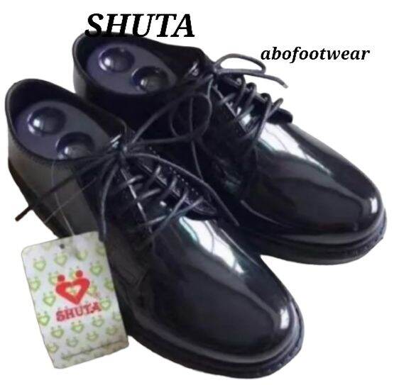 SHUTA SHOES SECURITY GUARD SHOES FOR MEN'S COLOR BLACK | Lazada PH